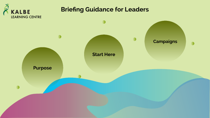 Briefing Guidance for Leaders by Career Development KLC on Prezi