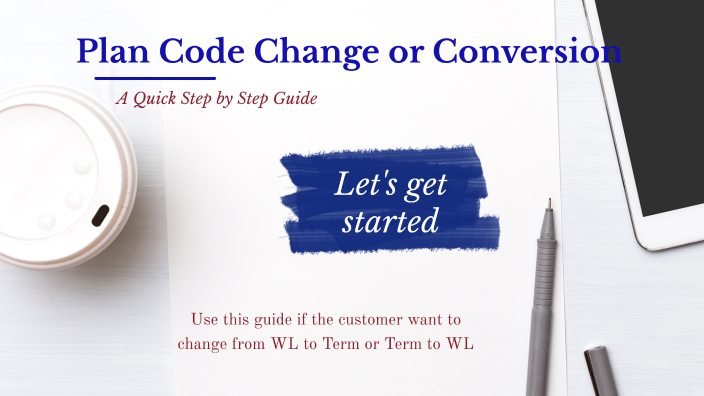 Plan Code Change or Conversion by Sherri Morgan on Prezi