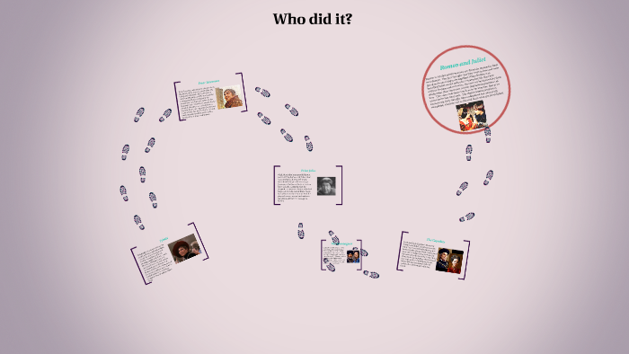 Romeo and Juliet Suspect Flowchart by Emily Barron on Prezi