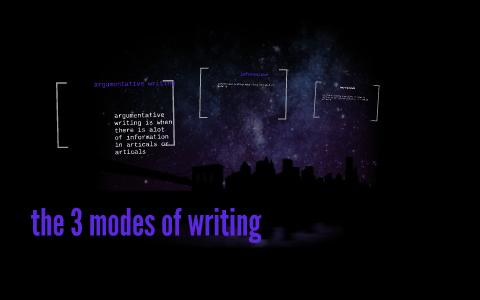 the 3 modes of writing by geovannie fuentes on Prezi