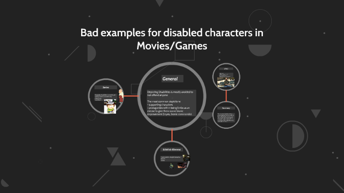 Bad examples for disabled characters in Movies/Games by Daniel ...