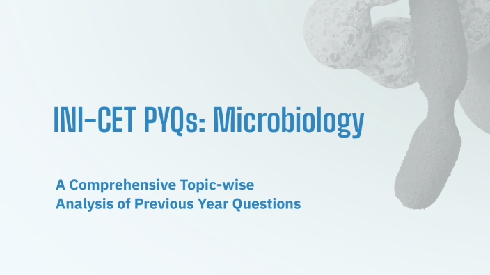 INI-CET PYQs: Microbiology by Chetanya Mittal on Prezi