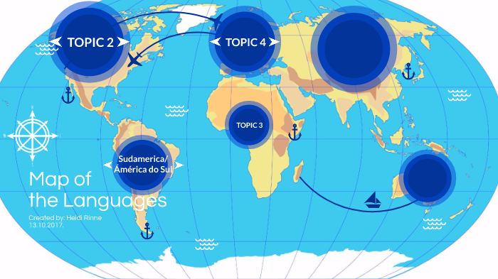 Map of the languages by Heidi Rinne on Prezi