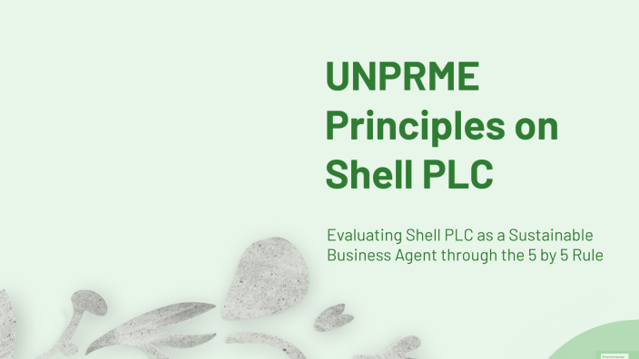 UNPRME Principles on Shell PLC by Hassan Ali on Prezi