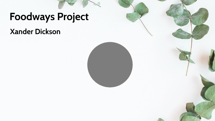 Foodways Project by Alexander Dickson on Prezi