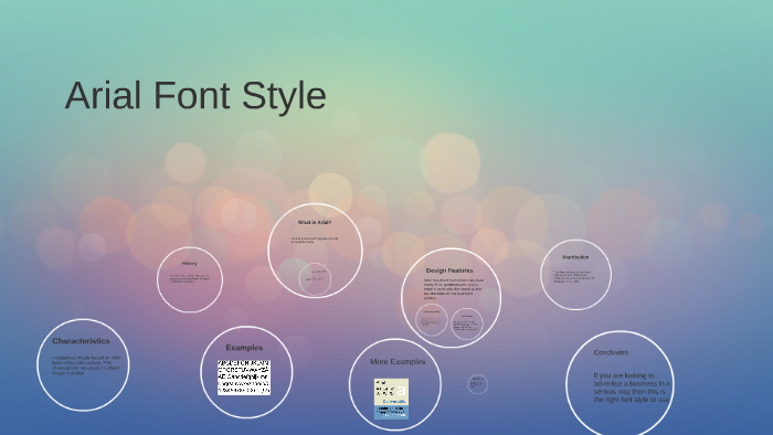 Arial Font Style by Michael Rosia on Prezi