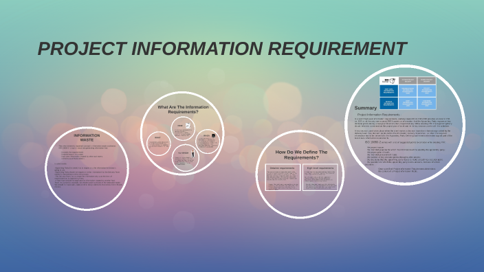 PROJECT INFORMATION REQUIREMENT by ahmed ehab on Prezi