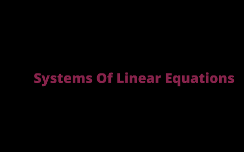 Systems of equations by Amber Massengill