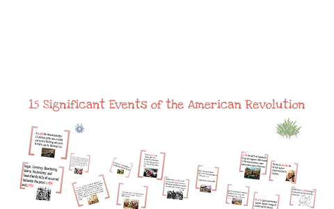 15 Most Important Events of the American Revolution by Tessa Fois on Prezi