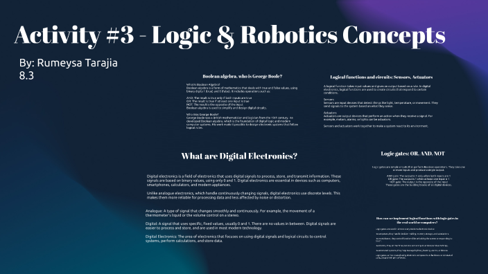 Logic & Robotics Concept by Rumeysa Tarajia on Prezi