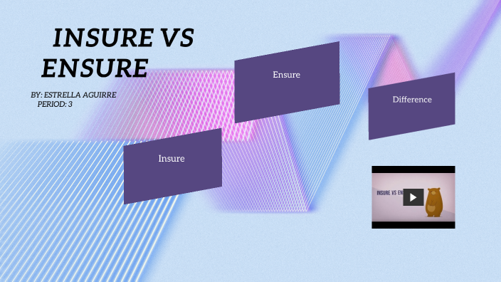Insure vs Ensure by ESTRELLA AGUIRRE-CAMPOS on Prezi