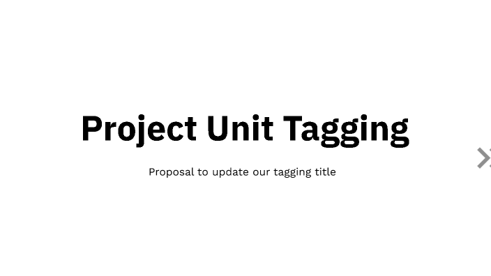Project Unit Tagging by Michael Thomas on Prezi
