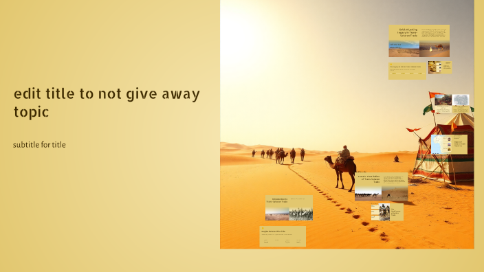 The Role of Gold in Trans-Saharan Trade: A Camel's Journey by Amare ...
