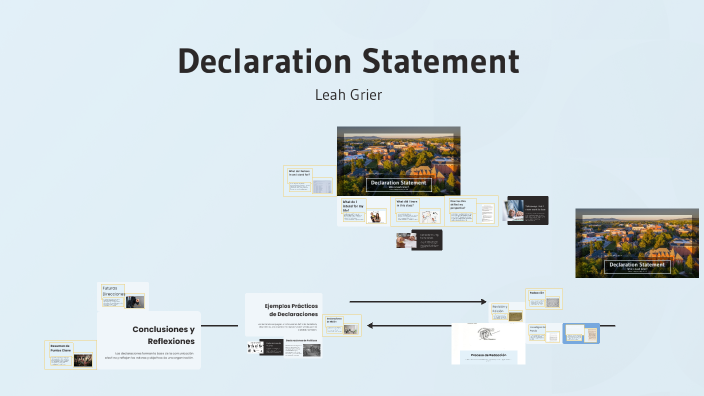 Declaration Statement by Leah Grier on Prezi