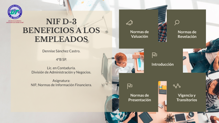 NIF D3 - BENEFICIOS A LOS EMPLEADOS by Dennise Sánchez Castro on Prezi