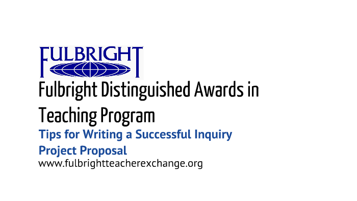 2017-2018 Tips for Writing Successful Fulbright Distinguished Awards in ...