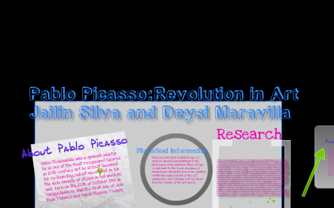 Pablo Picasso Revolution in Art by jailin silva on Prezi