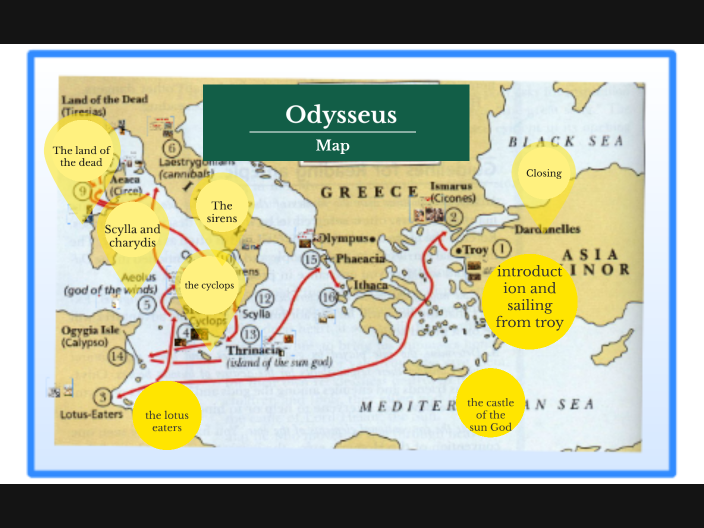 The odyssey map by Daniela Pinto on Prezi