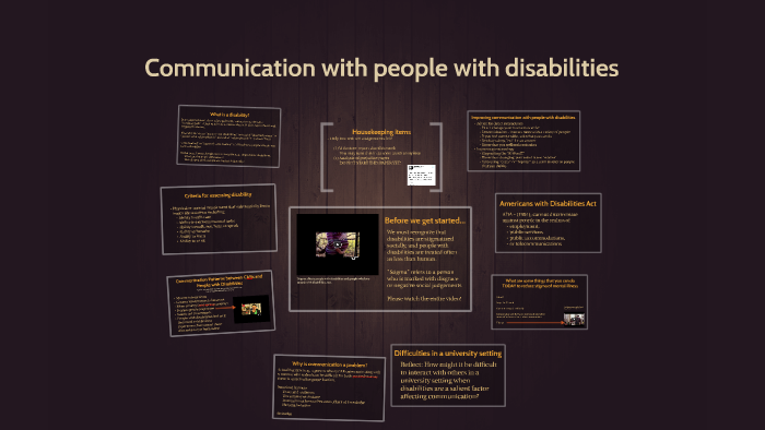 Communication with/about people with disabilities by Shannon Carton on ...