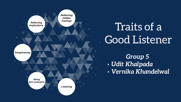 Traits of a Good Listener by Udit Khalpada on Prezi