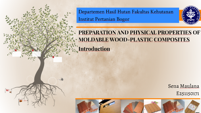 PREPARATION AND PHYSICAL PROPERTIES OF MOLDABLE WOOD-PLASTIC by Sena ...