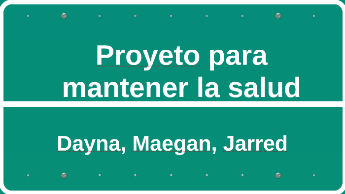 Proyeto para mantener la salud by JARRED LIGHT on Prezi