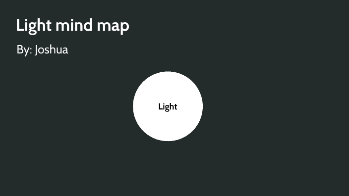 Light Mind-map by Joshua Mills on Prezi