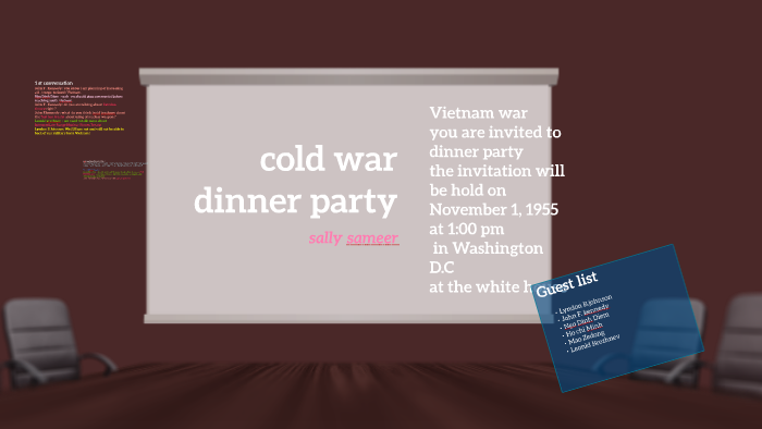 cold war dinner party by sally sameer on Prezi