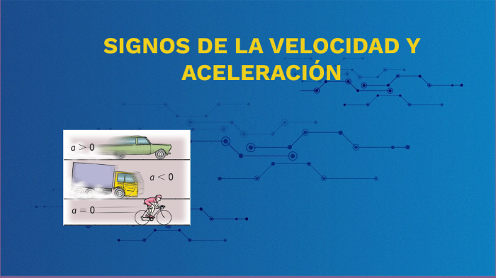 signos de la velocidad y la aceleracion by olga brigitte molina pillco ...