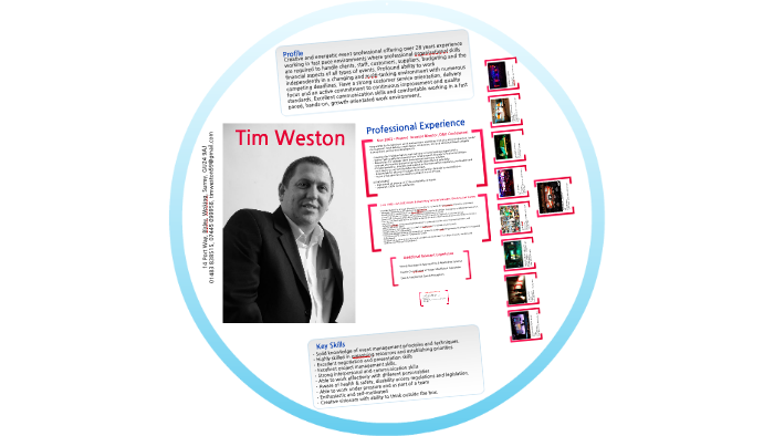 Tim Weston CV by Tim Weston on Prezi