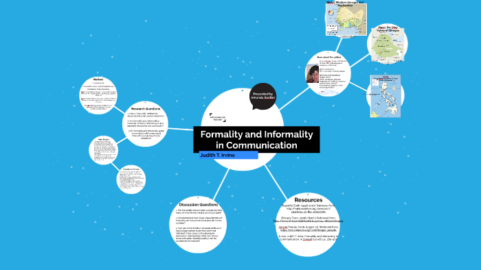 Formality and Informality in Communication by Amanda Soelter