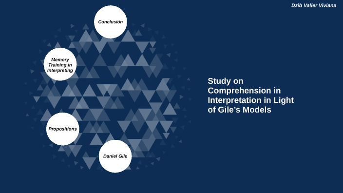 Study on Comprehension in Interpretation in Light of Gile’s Models by ...