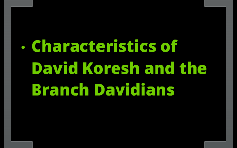 Branch Davidian Beliefs