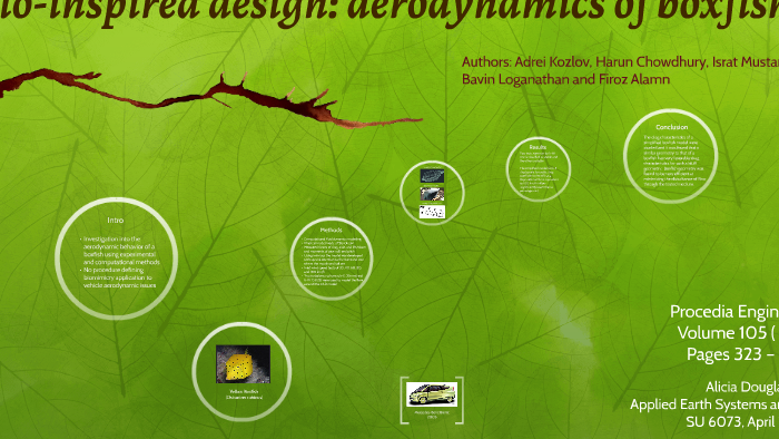 Bio-inspired design: aerodynamics of boxfish by Alicia Douglas on Prezi