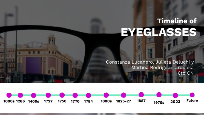 Timeline of eyeglasses by Martina Rodriguez Urquiola on Prezi