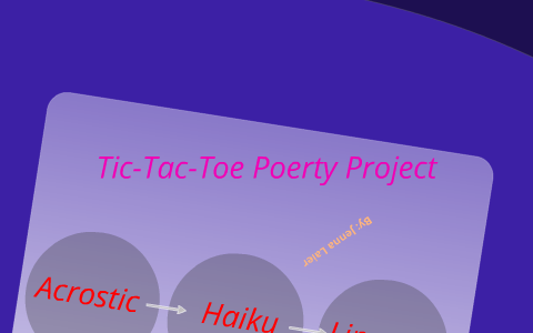 TIc-Tac-Toe Poety Project by Jenna Laier on Prezi