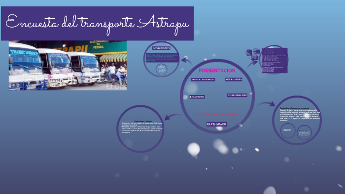 Encuesta del transporte Astrapu by Brendelis Ramirez Morales on Prezi