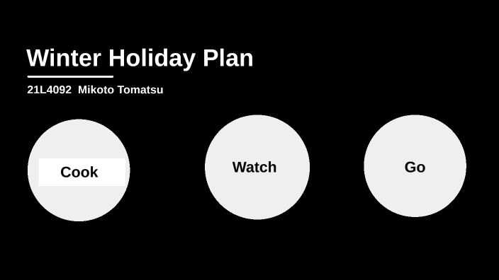 Winter Holiday Plan by on Prezi