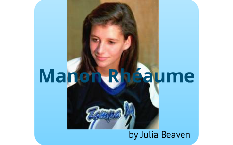 Manon Rheaume by Julia Beaven