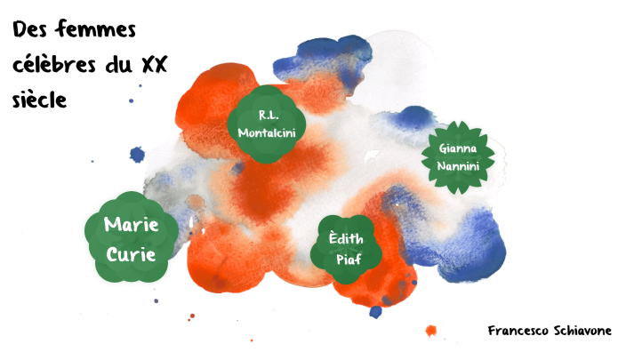 Des femmes célèbres du XX siécle by Francesco Schiavone on Prezi