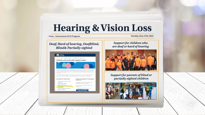 Hearing and Vision Loss Programs by Young on Prezi