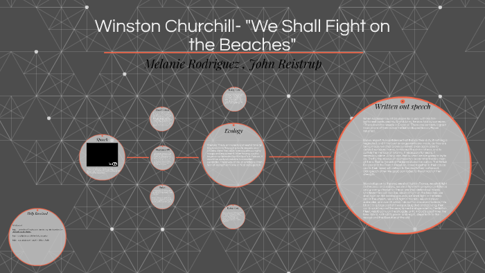 Winston Churchill- We Shall Fight on the Beaches by Melanie Rodriguez ...