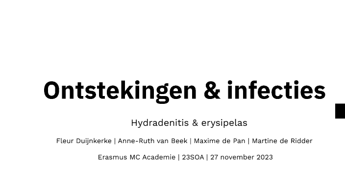Ontstekingen & infecties by Martine de Ridder on Prezi