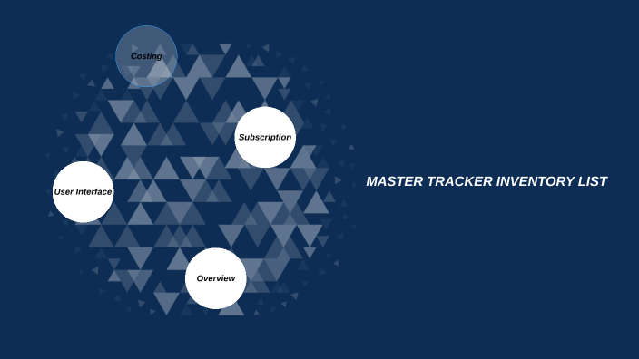 Master Tracker Inventory List by Earlmon Elegado III on Prezi
