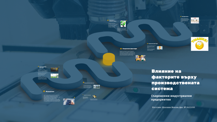 Влияние на факторите върху производствената система By Zhaklina Radoslavova On Prezi