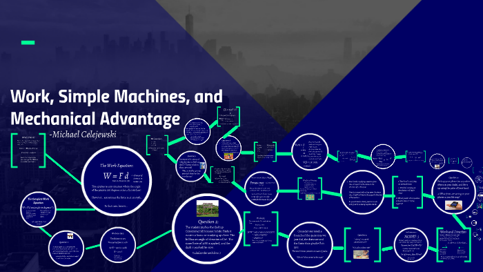 Work, Simple Machines, and Mechanical Advantage by Michael Bradley on Prezi