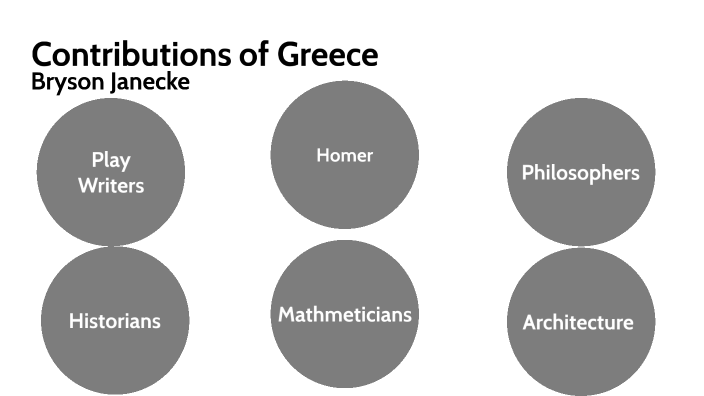 Contributions of Greece by Bryson Janecke on Prezi