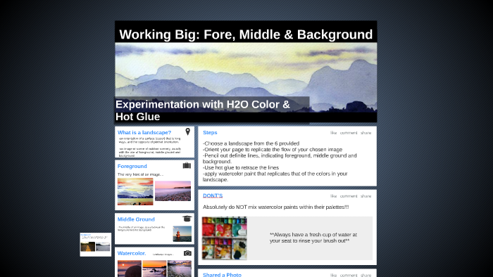 Working Big: Fore, Middle & Background by Jordan Moxley on Prezi