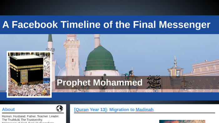 Facebook Timeline of Prophet Muhammad PBUH by Mohannad Hakeem on Prezi