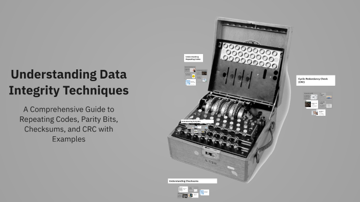 Understanding Data Integrity Techniques by 561-Bhavik Chavan on Prezi